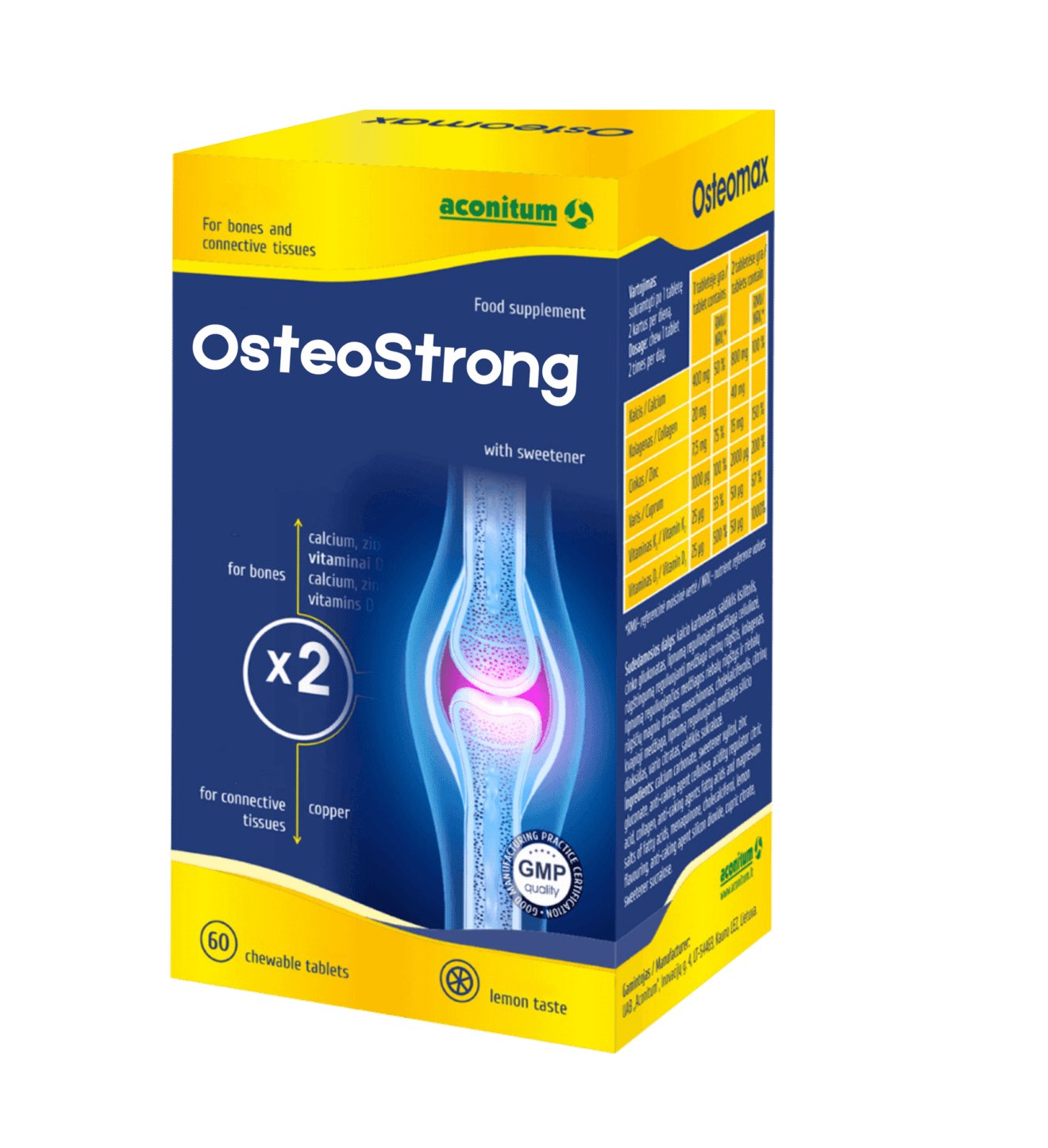 Aconitum Osteomax for bones - Suplemento